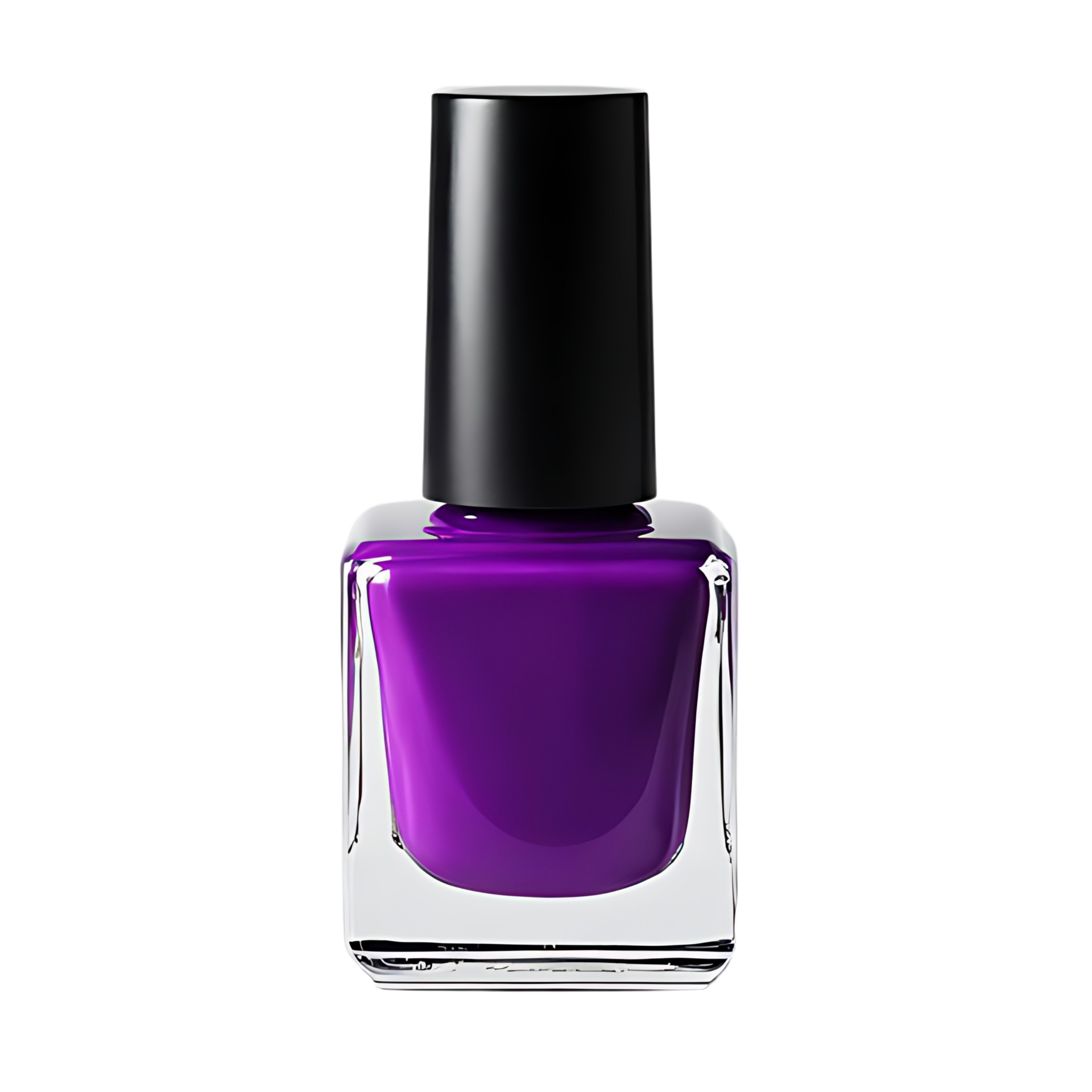 A Bottle Of Purple Nail Polish Decorative Cosmetics Advertising Mockup
