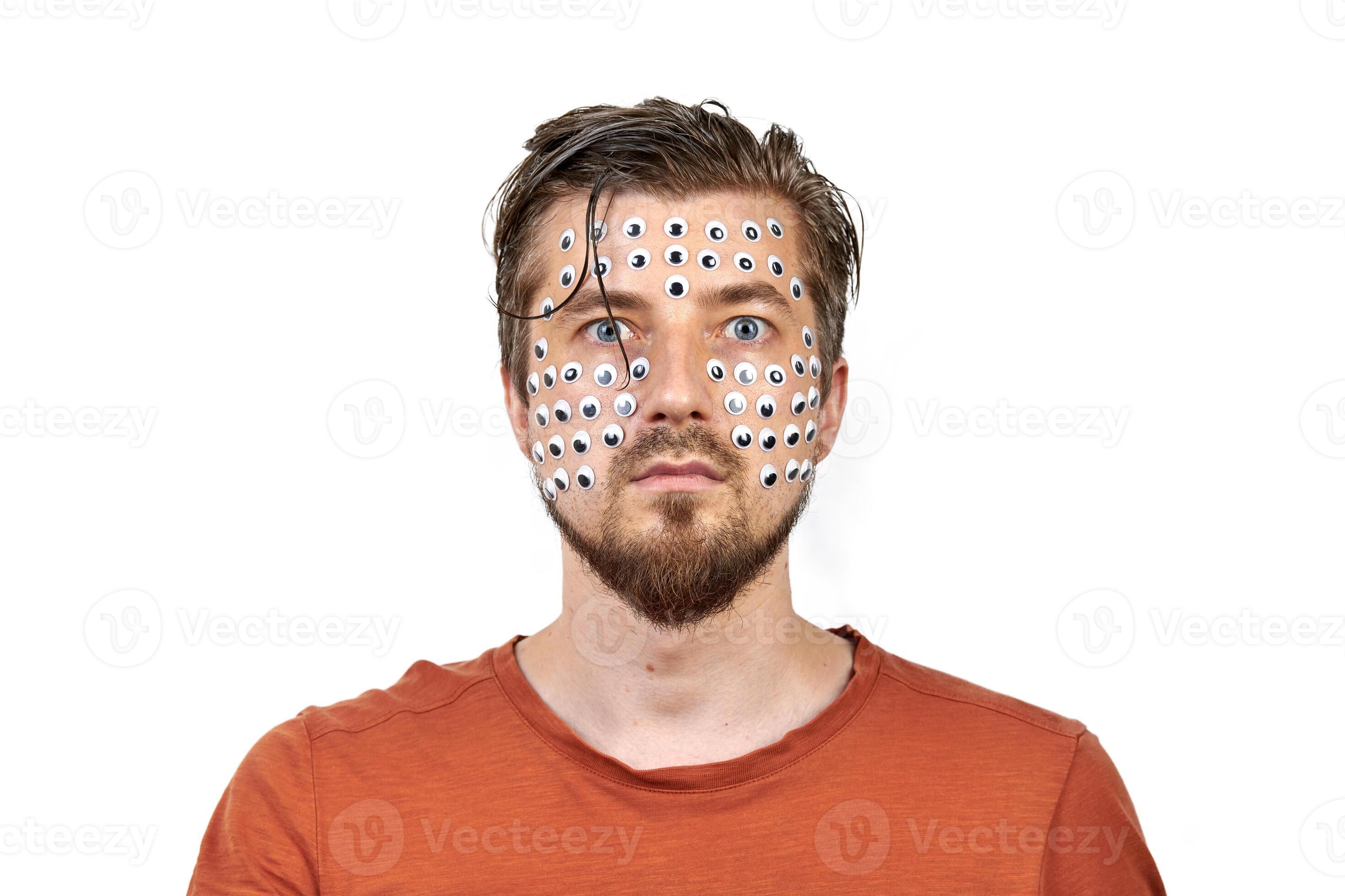 Funny man with many eyes on face 45702257 Stock Photo at Vecteezy Funny man with many eyes on face 45702257 Stock Photo at Vecteezy