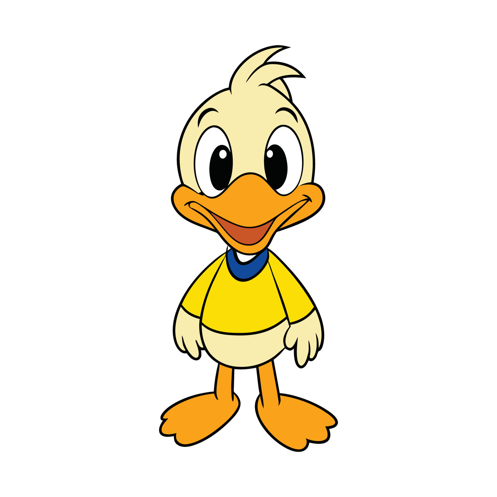 Cute Duck Cartoon Illustration 45705107 Vector Art At Vecteezy