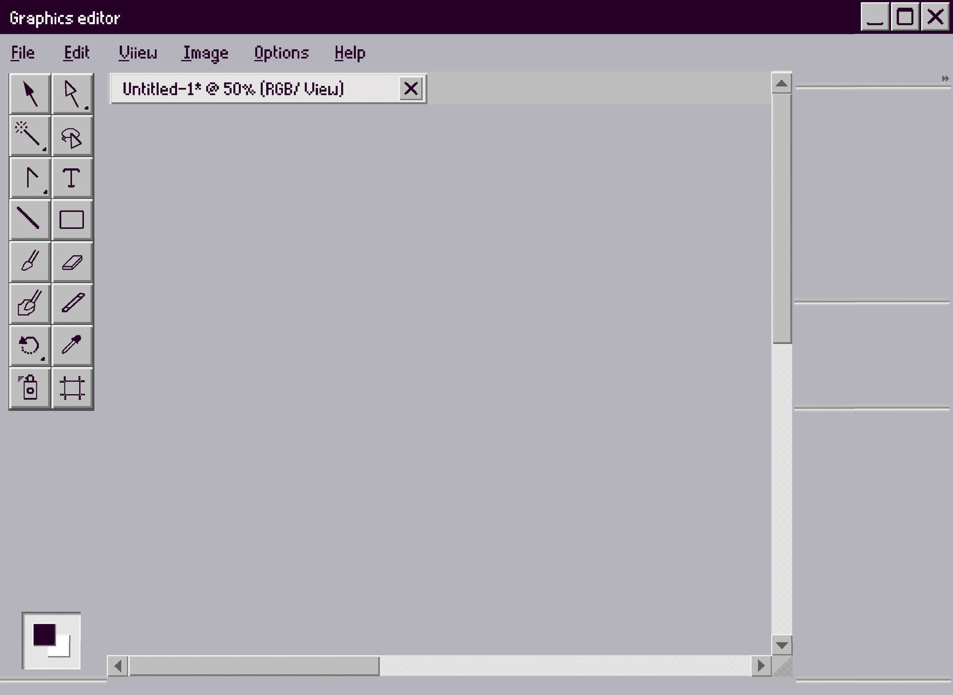 Old design editor interface. Graphic old drawing and web art program 45706313 Vector Art at Vecteezy