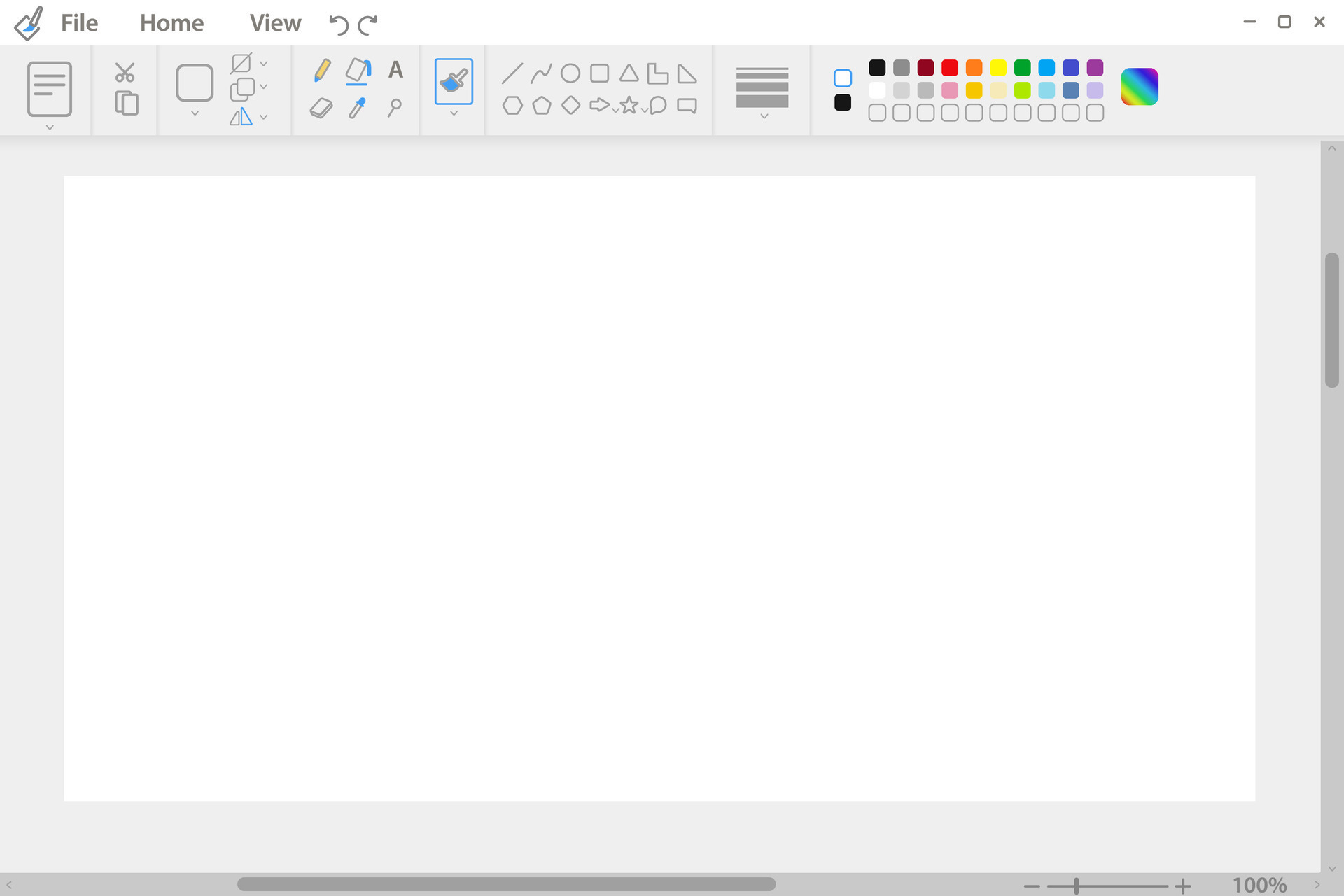 Graphic drawing application panel. Digital program for paint toolbar ...