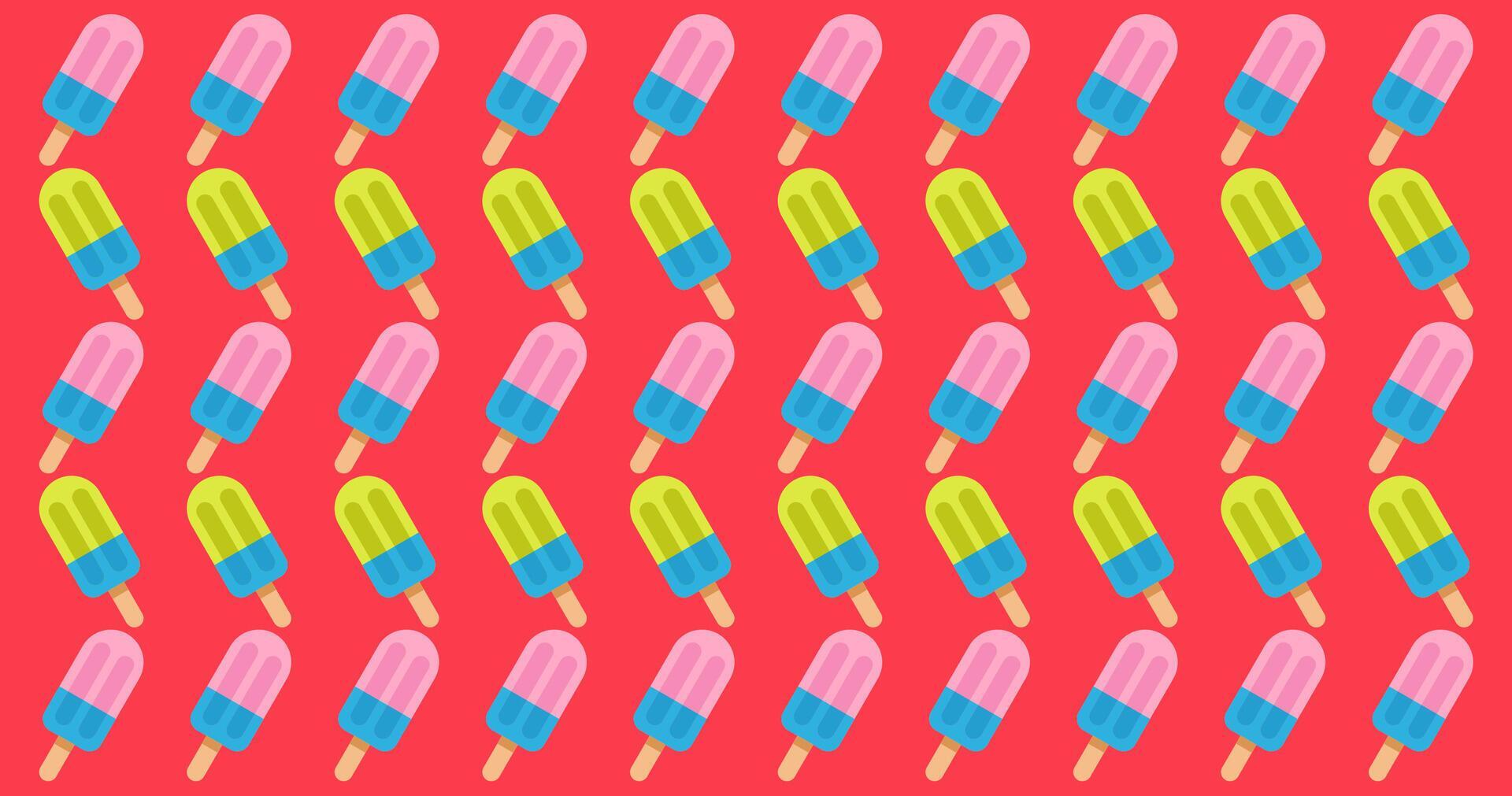 Ice Cream Seamless Pattern Ice Cream Background Summer Background