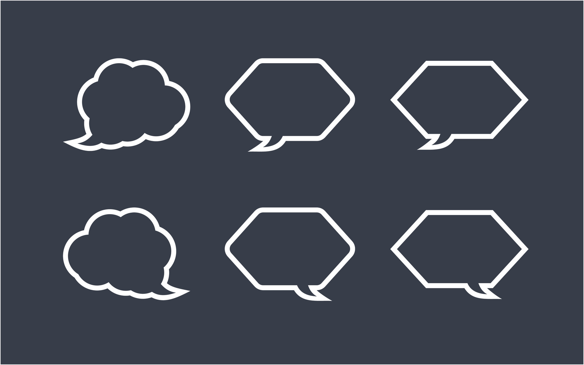 Speech bubble pack dialog baloons in differents shapes 45709621 Vector ... Speech bubble pack dialog baloons in differents shapes 45709621 Vector ...