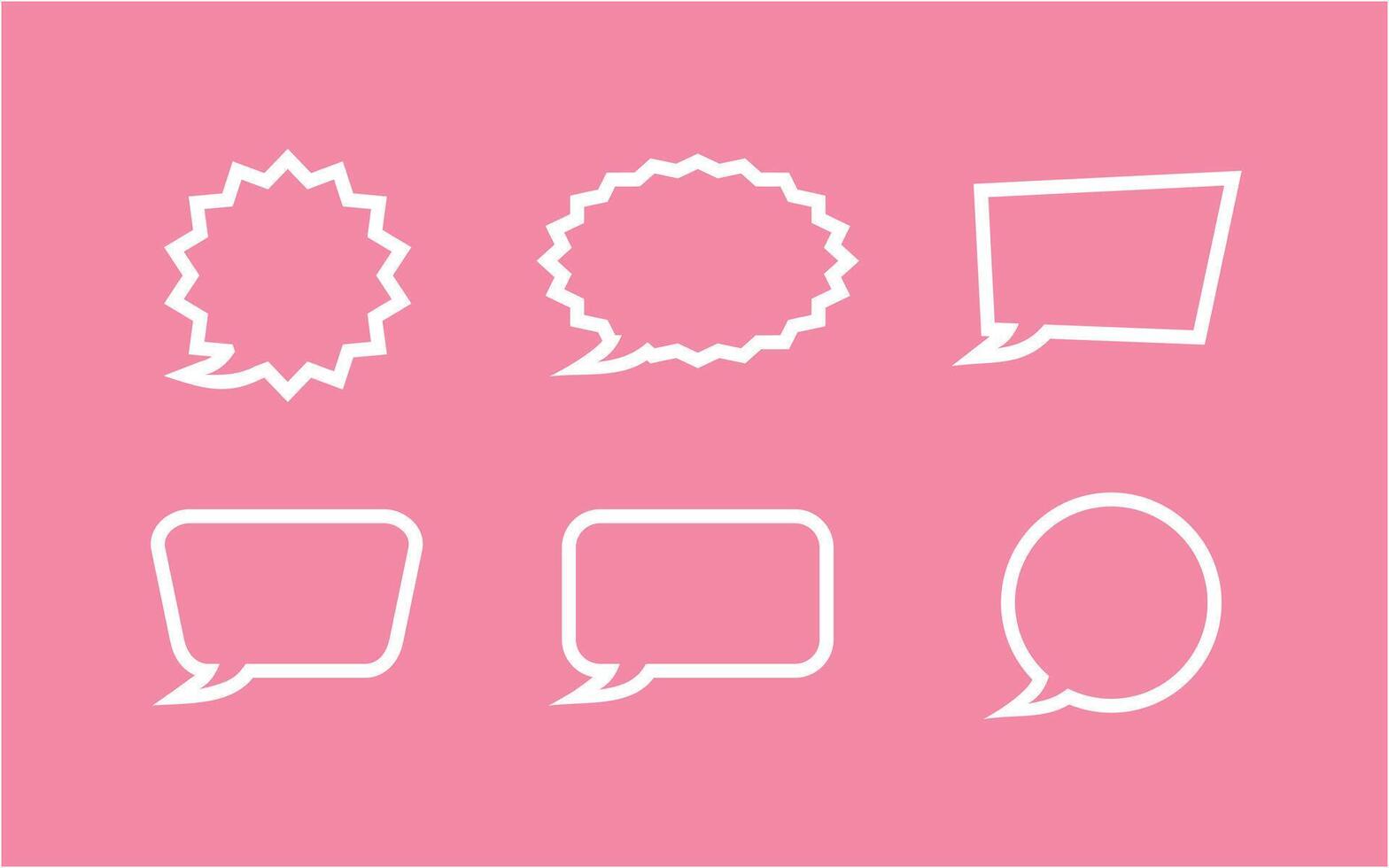 Flat style speech bubble pack dialog baloons in differents shapes ... Flat style speech bubble pack dialog baloons in differents shapes ...