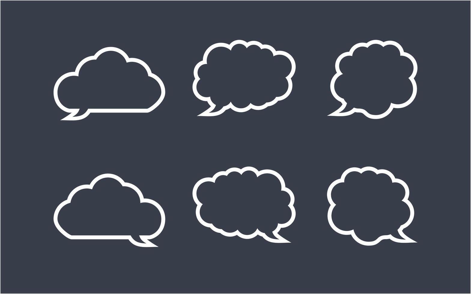 Speech bubble pack dialog baloons in differents shapes 45709662 Vector ... Speech bubble pack dialog baloons in differents shapes 45709662 Vector ...