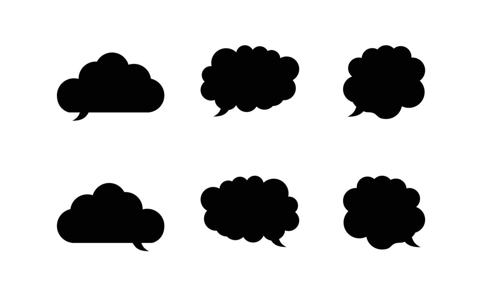 Speech bubble set dialog baloons in differents shapes 45709691 Vector ... Speech bubble set dialog baloons in differents shapes 45709691 Vector ...