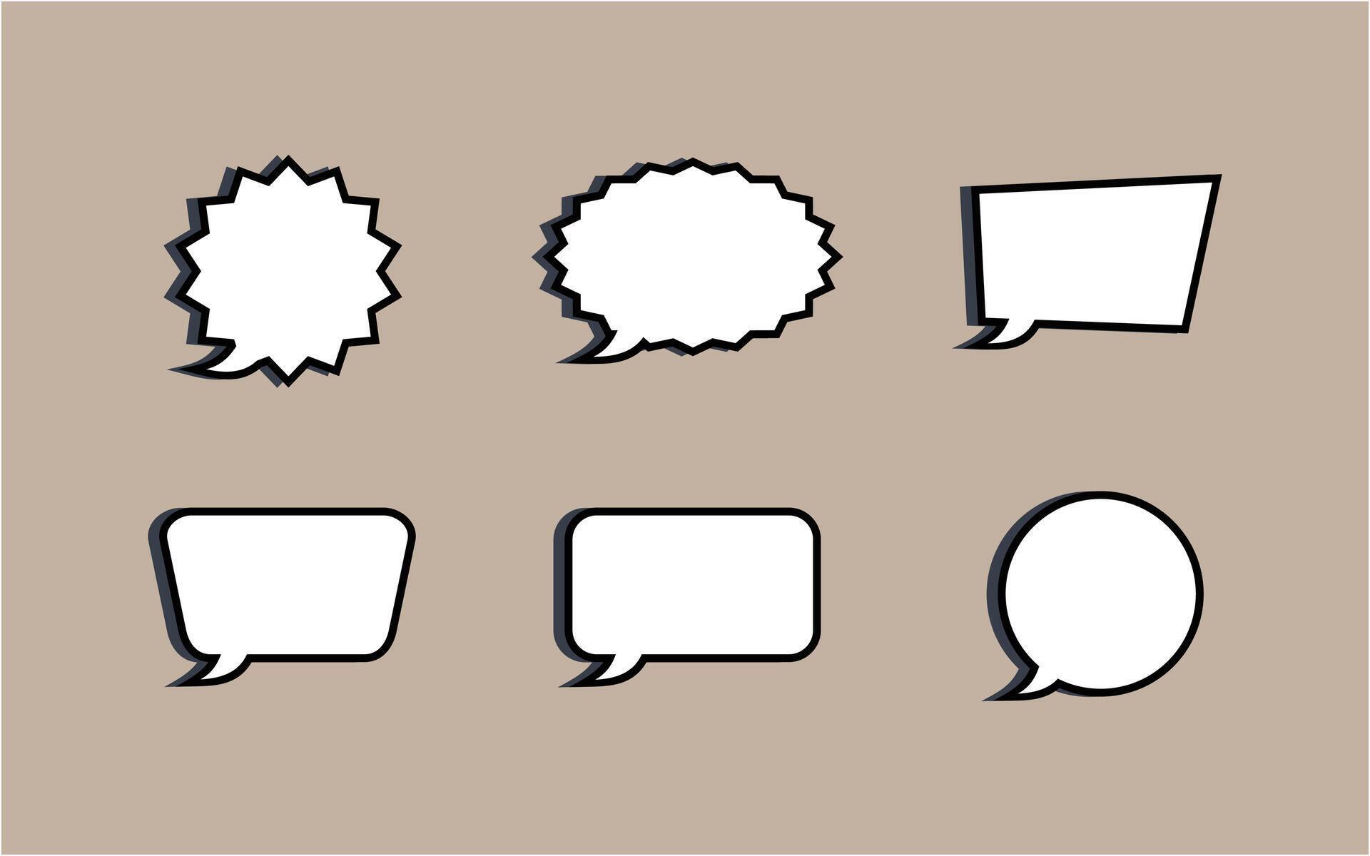 Speech bubble pack dialog baloons in differents shapes design template ... Speech bubble pack dialog baloons in differents shapes design template ...