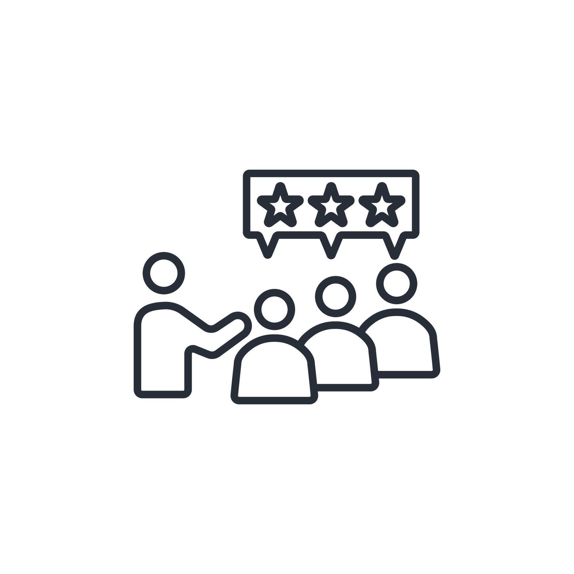 user feedback icon. .Editable stroke.linear style sign for use web ...