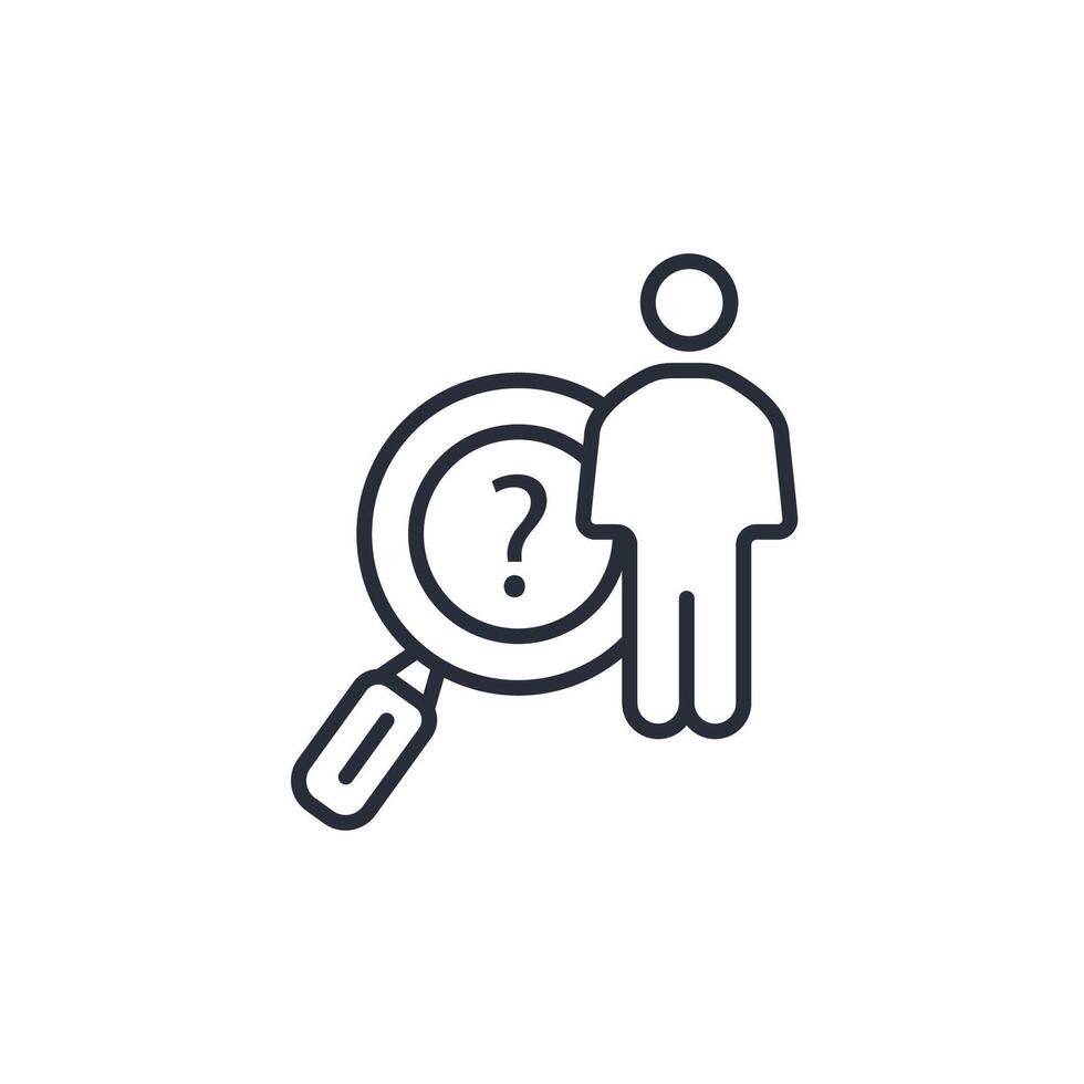 missing icon. .Editable stroke.linear style sign for use web design,logo.Symbol illustration ...