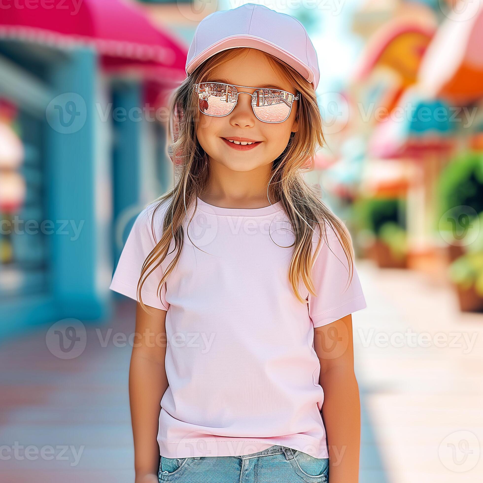 Kid Mockup Model Pink Bella Canvas Kid Mockup 45711970 Stock Photo at Vecteezy
