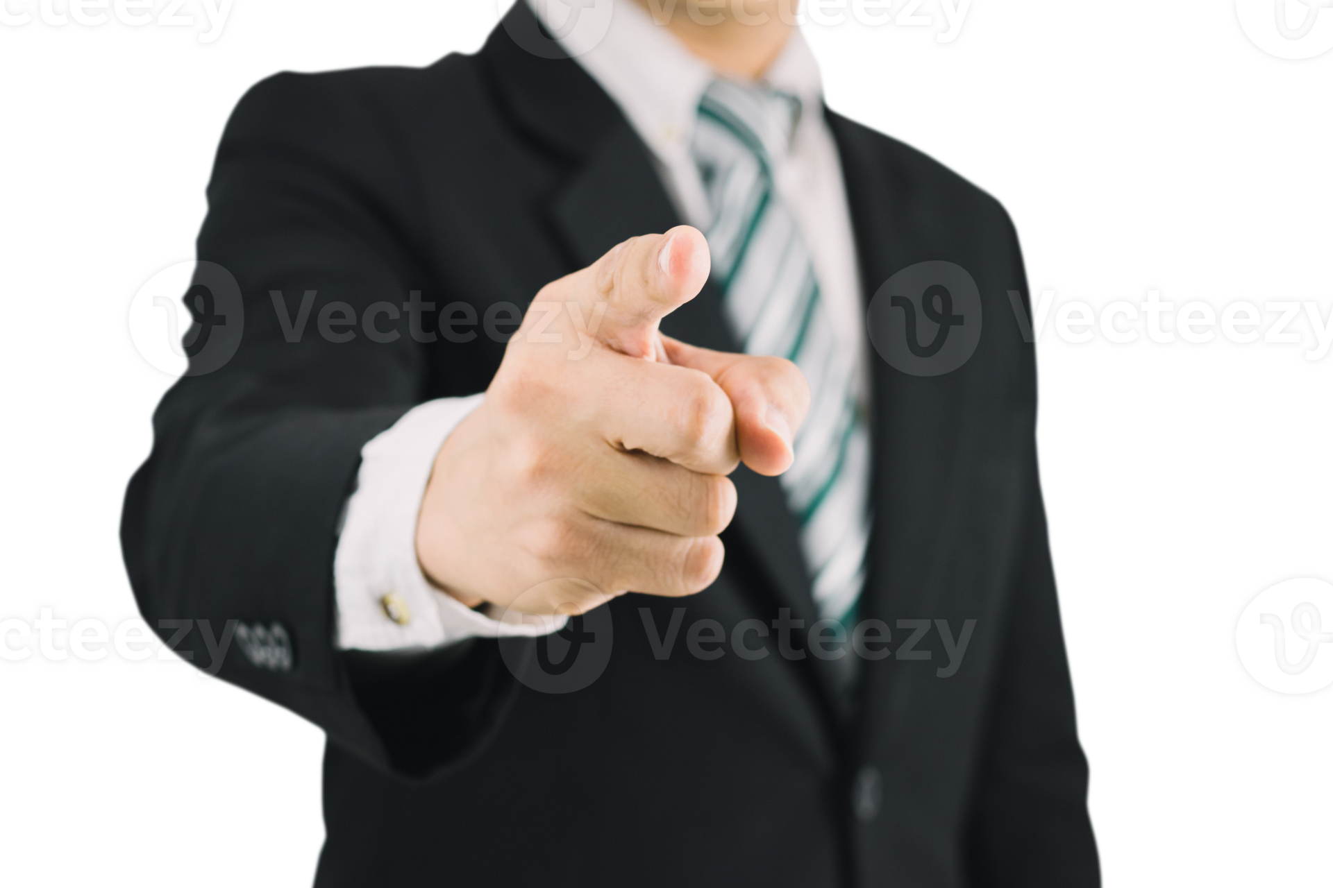Business man pointing finger of command concept 45717416 PNG