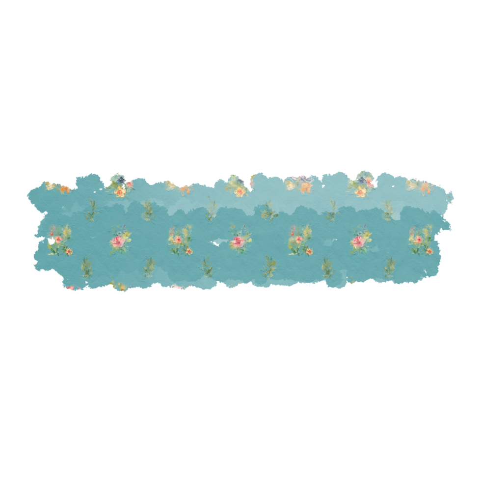 Vintage Flowers Stickers Tape. 45717905 Png