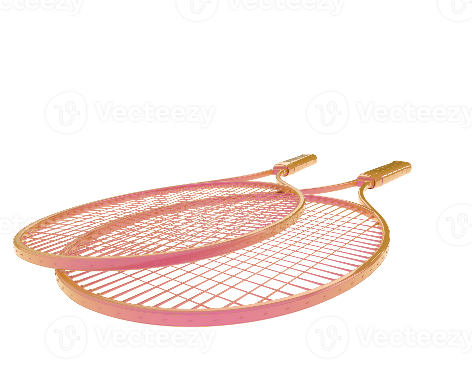 Racket Isolated On Background 3d Rendering Illustration 45719458 Png