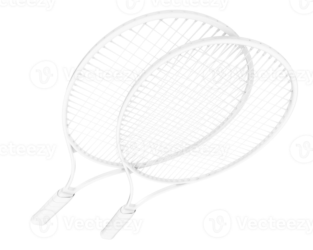 Racket Isolated On Background 3d Rendering Illustration 45719643 Png