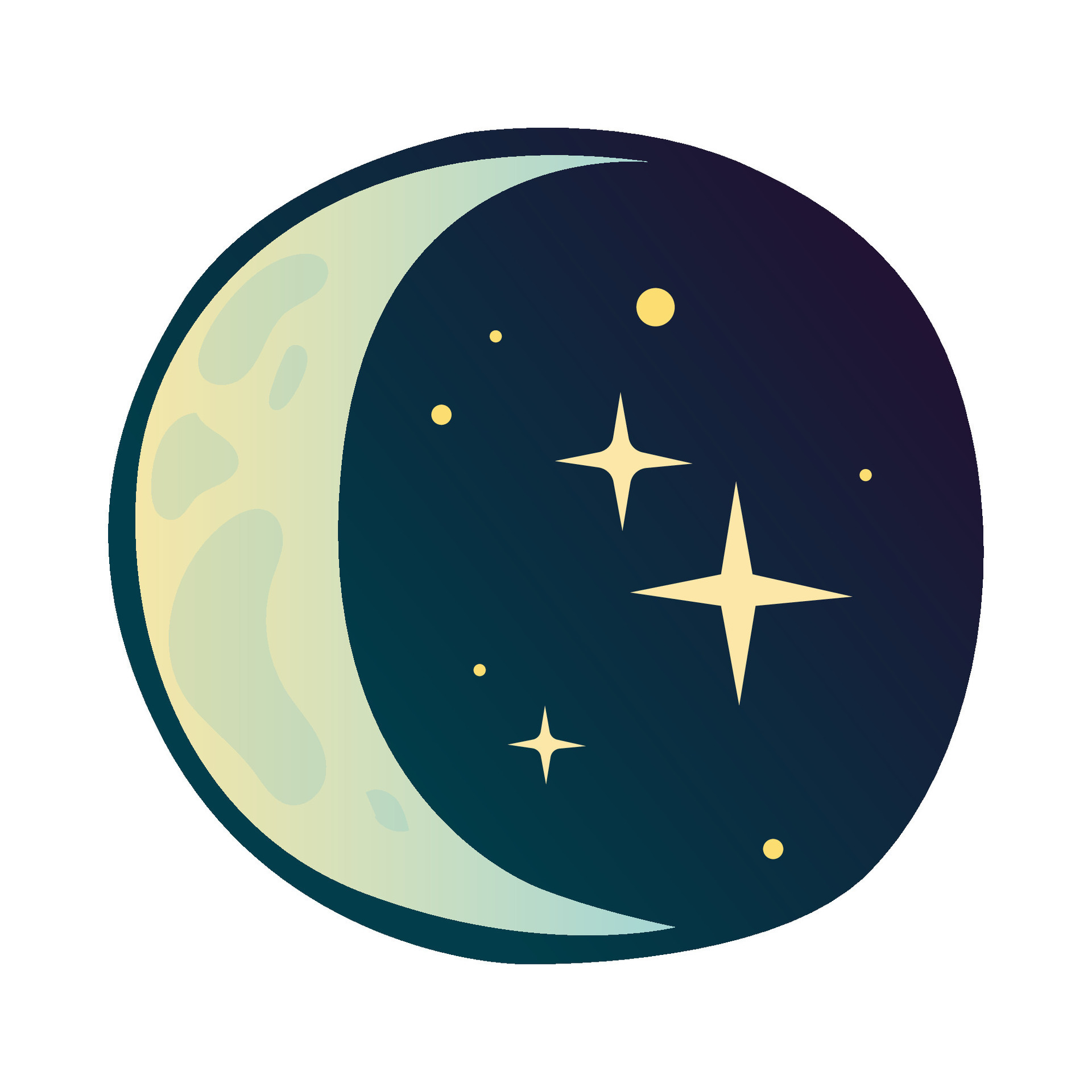 Space lunar eclipse and solar eclipse. Cute illustrations in flat style ...