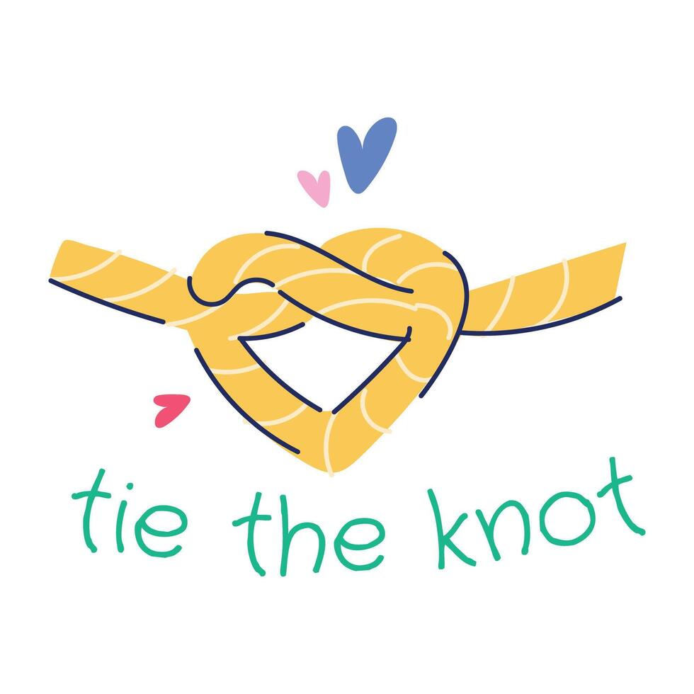 Tie the Knot 45721661 Vector Art at Vecteezy
