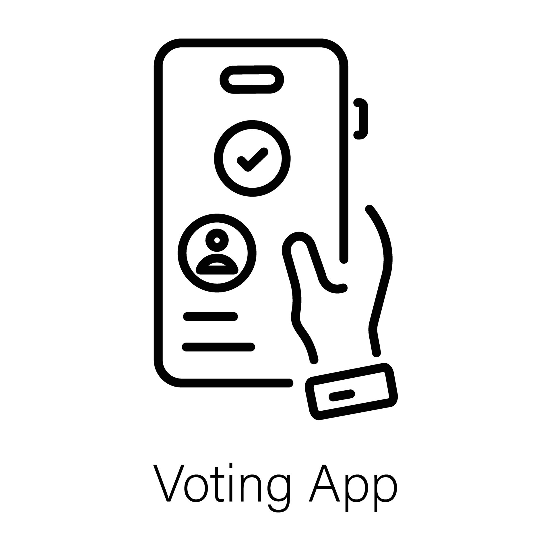 Trendy Voting App 45722108 Vector Art At Vecteezy