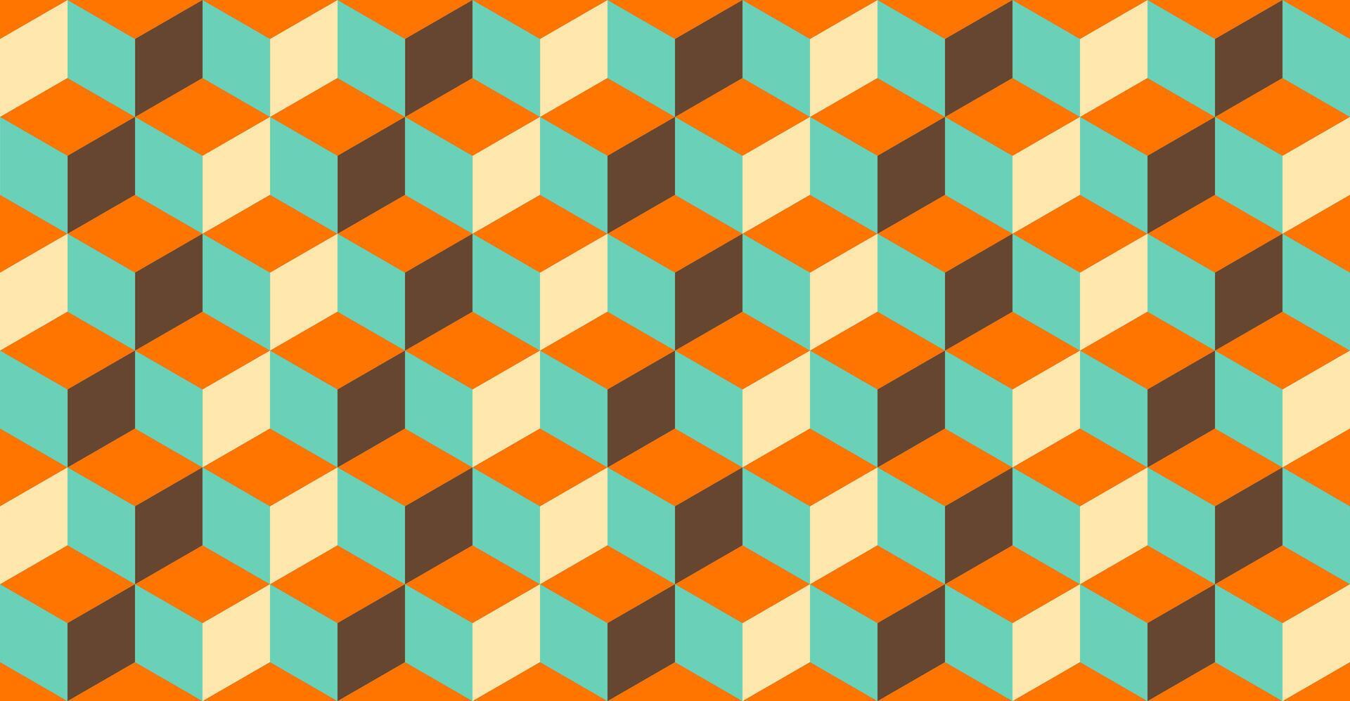 Seamless Tiling Abstract Geometric Vintage Retro Background Pattern 45722663 Vector Art at Vecteezy