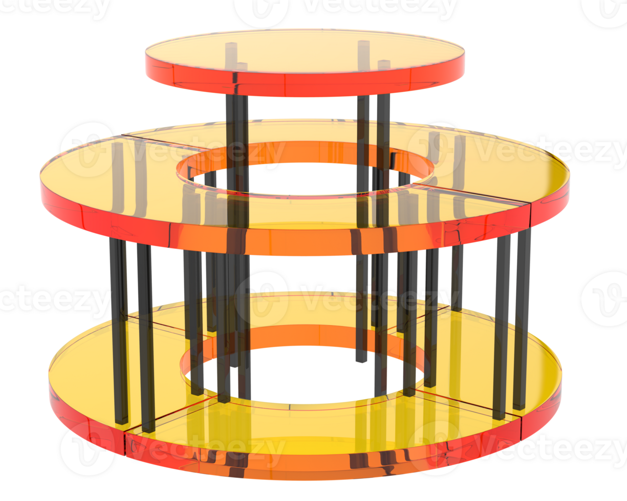 Round Display Table Isolated On Background 3d Rendering Illustration 45723414 Png