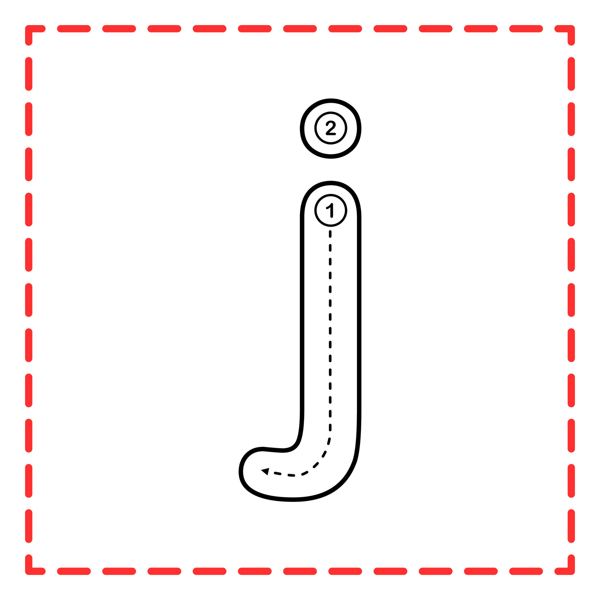 alphabet tracing jj illustration 45726100 Vector Art at Vecteezy