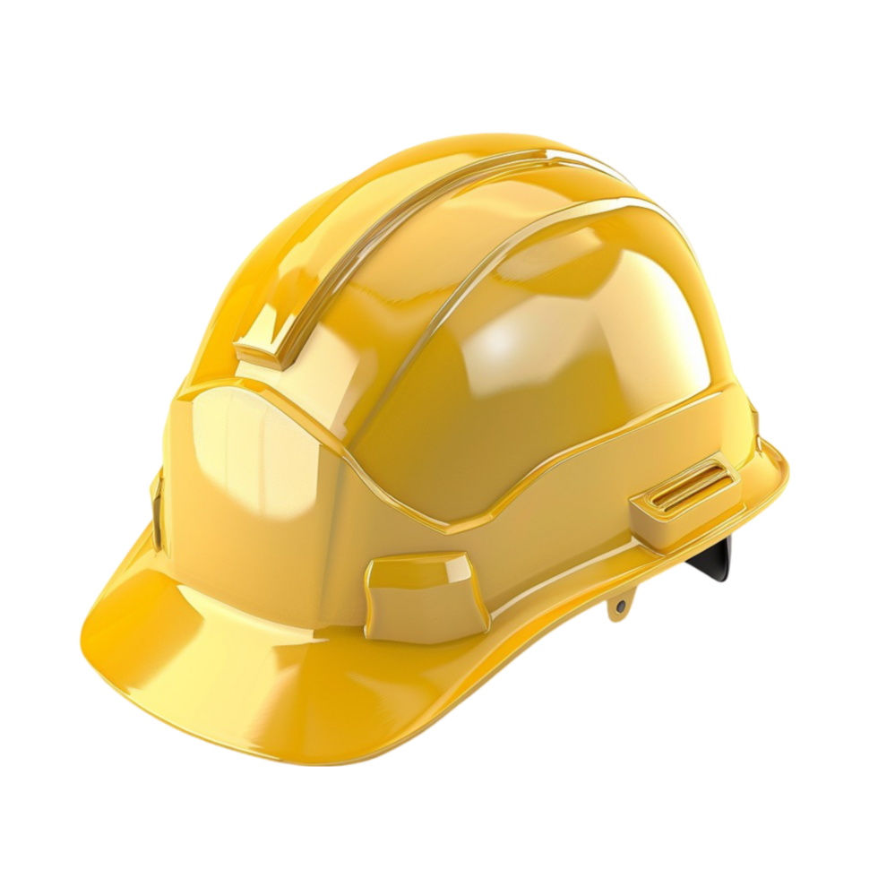 a yellow hard hat on a transparent background AI-Generated 45726711 PNG