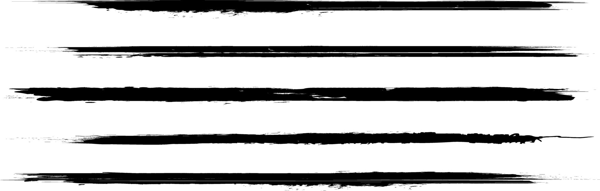 Long Grunge Paint Brush Stroke Set 45728657 Vector Art at Vecteezy