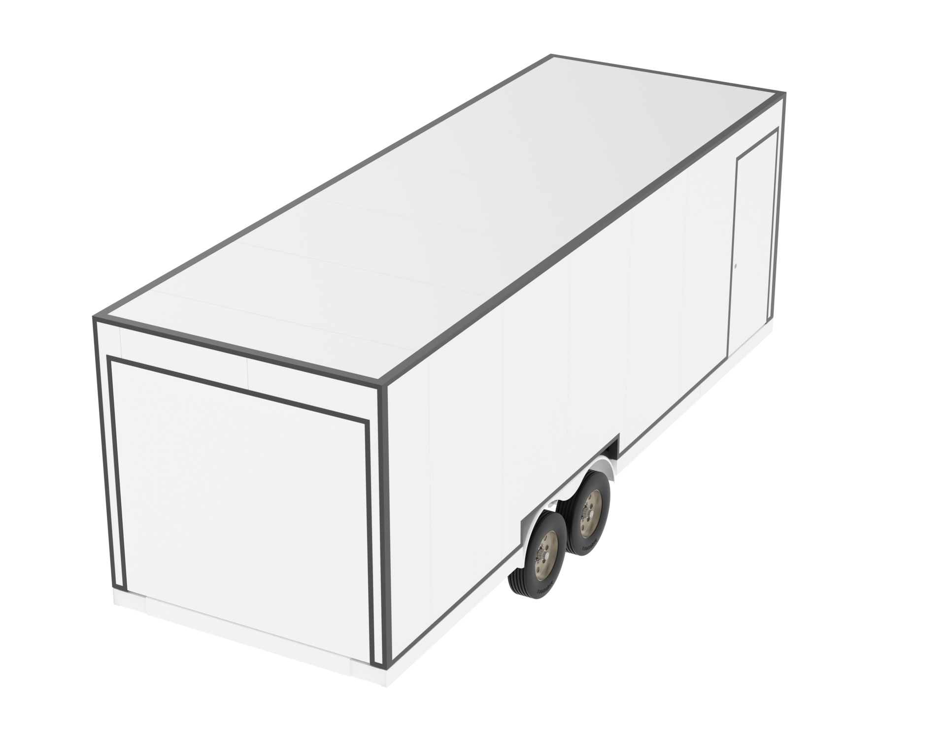 Car Trailer Isolated On Background 3d Rendering Illustration 45730522 Png