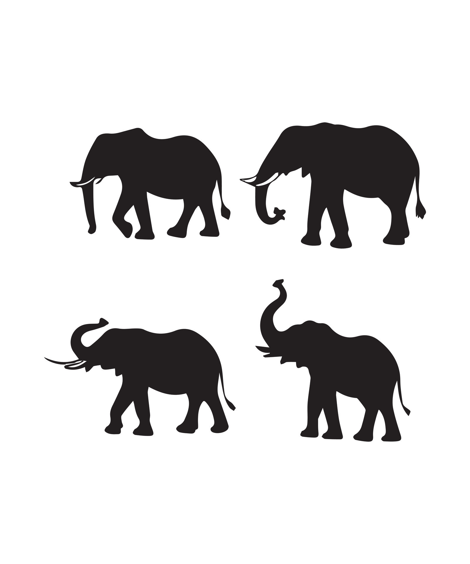Elephant icons collection 45739441 Vector Art at Vecteezy Elephant icons collection 45739441 Vector Art at Vecteezy