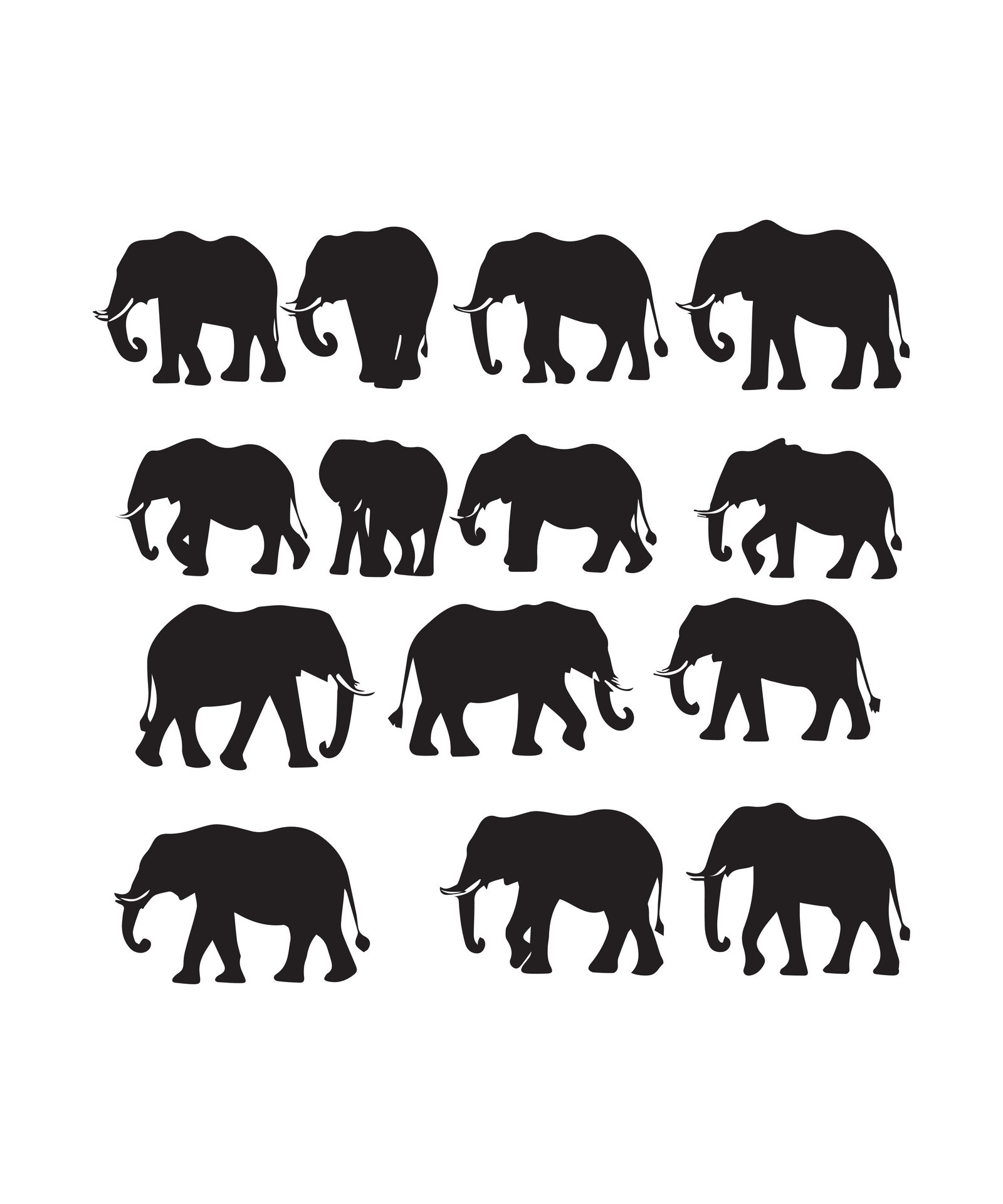 Elephant icons collection 45739470 Vector Art at Vecteezy Elephant icons collection 45739470 Vector Art at Vecteezy