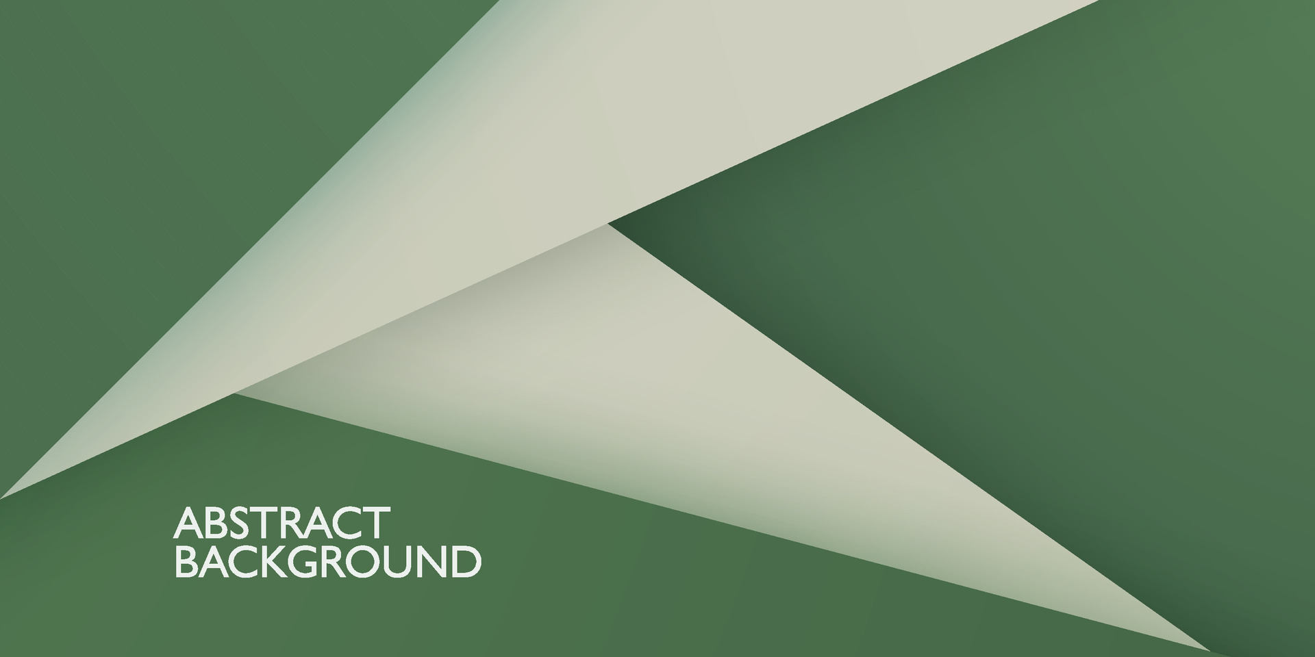Abstract green overlap background template with triangle papercut ...