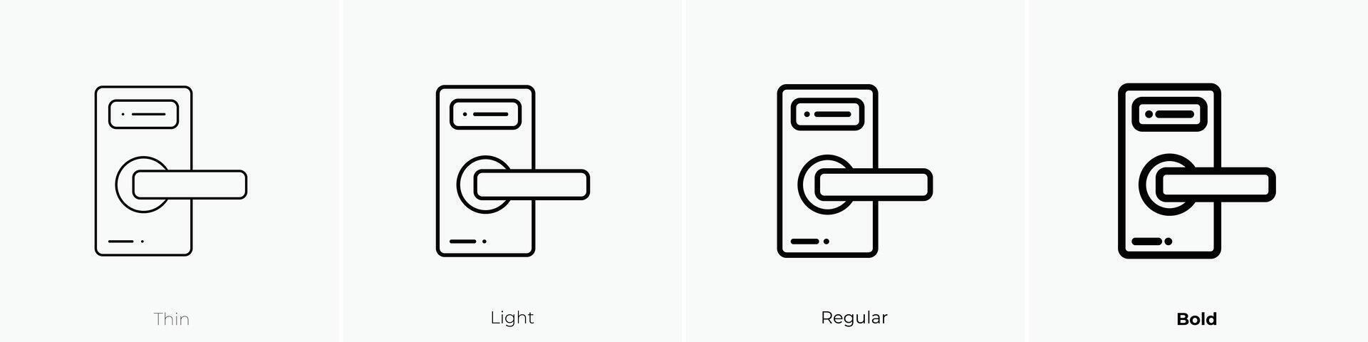 knob icon. Thin, Light, Regular And Bold style design isolated on white ...