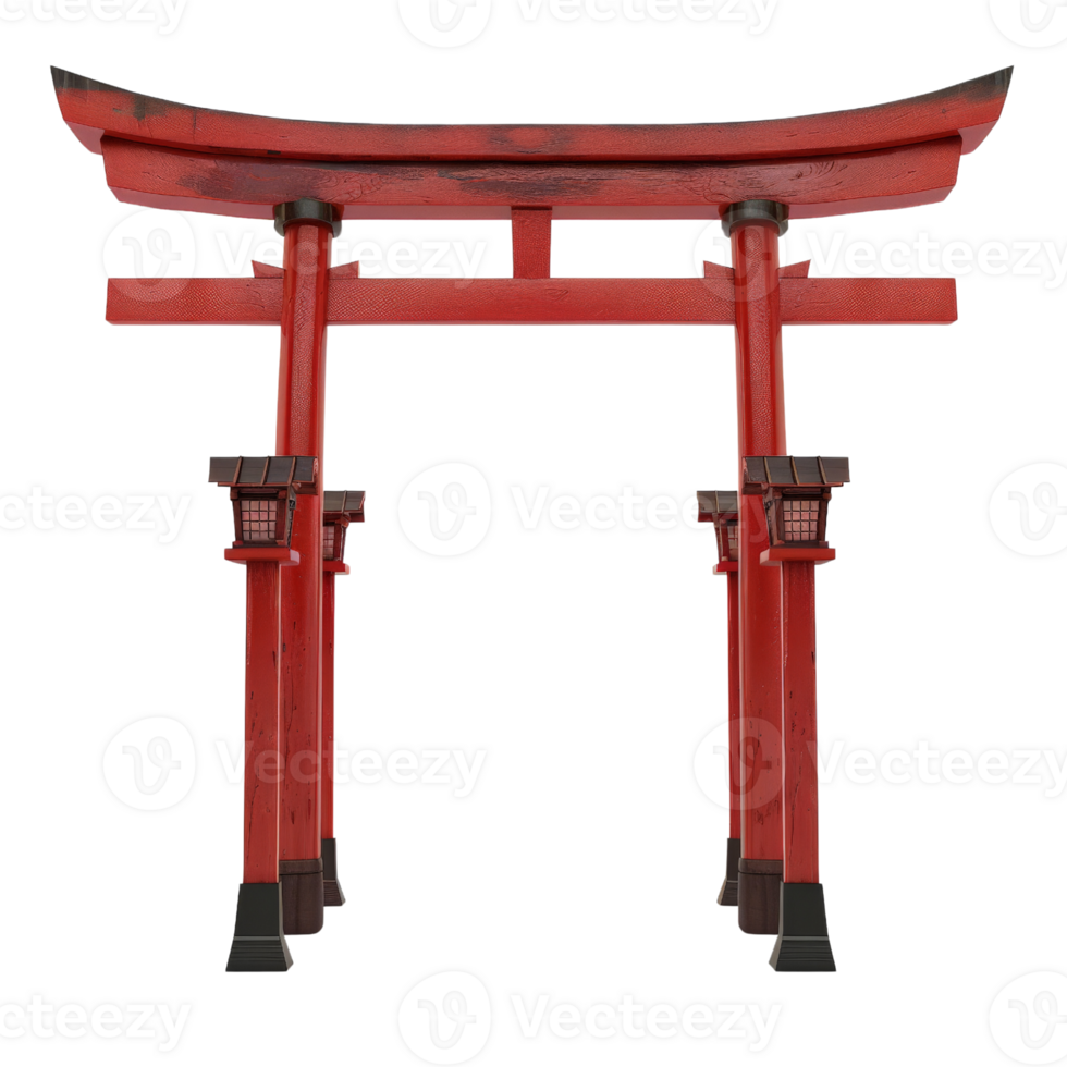 Torii traditional japanese gate isolated on transparent background 45757453 PNG
