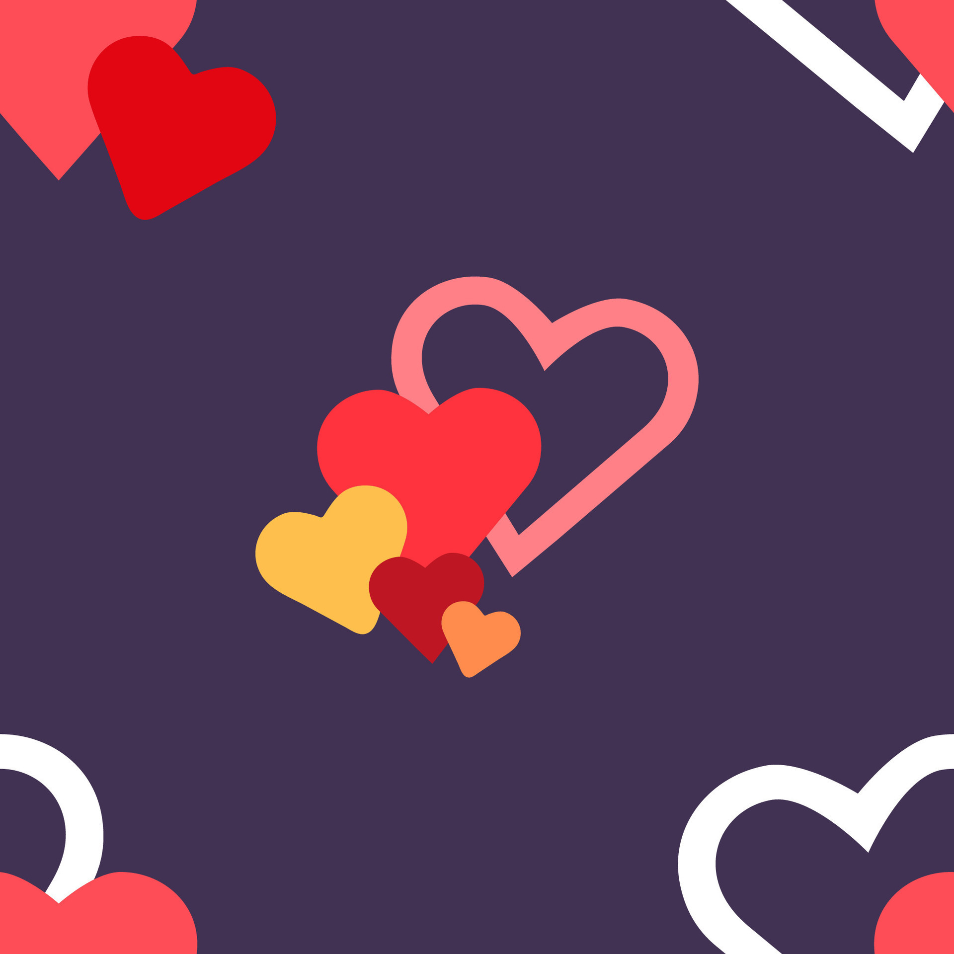 Valentines Day Red Hearts Background Seamless Pattern 45757762 Vector