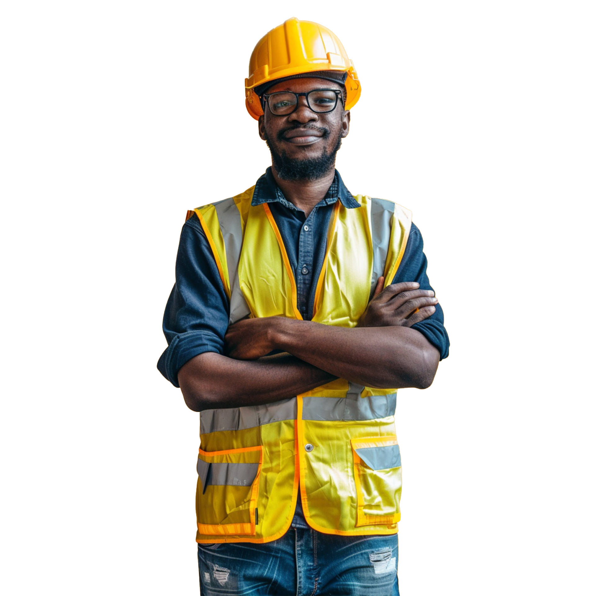 A Construction Worker Isolated on Transparent Background 45762376 PNG