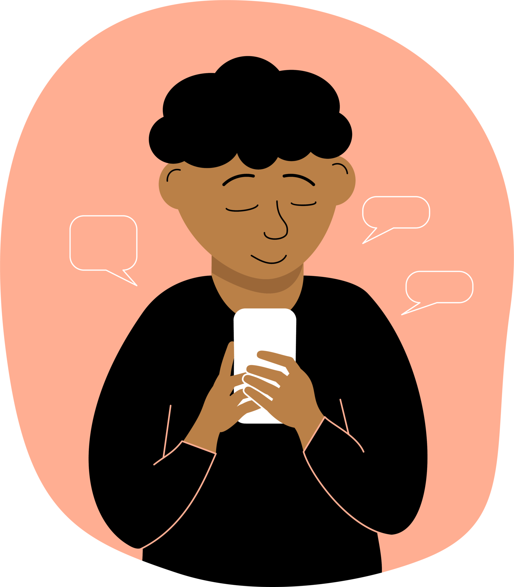 boy texting on his phone 45763197 PNG