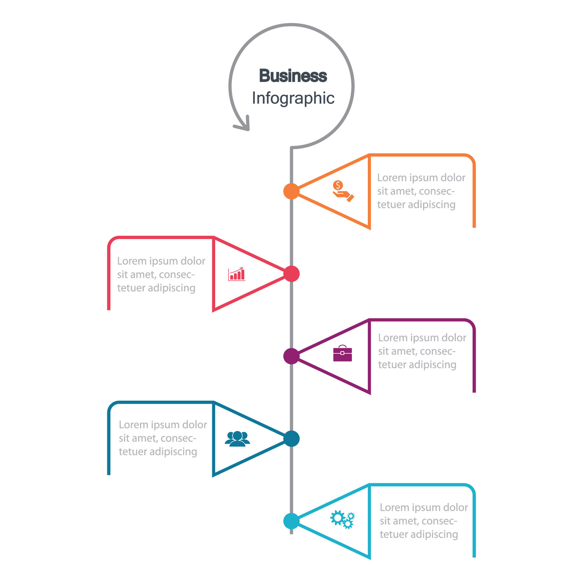 infographics, graphs. presentation. Business concept, chart, steps ...