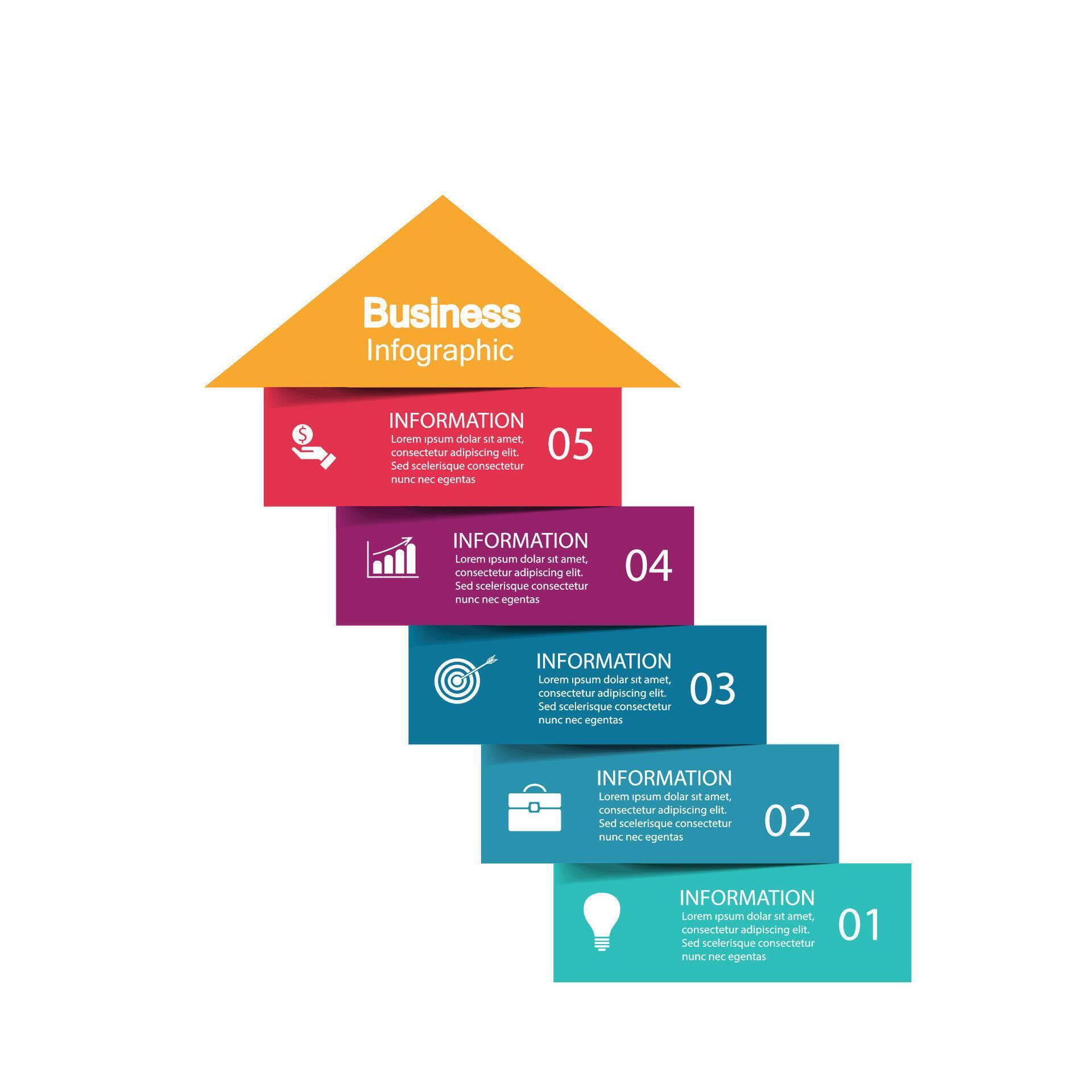 infographics, graphs. presentation. Business concept, chart, steps ...