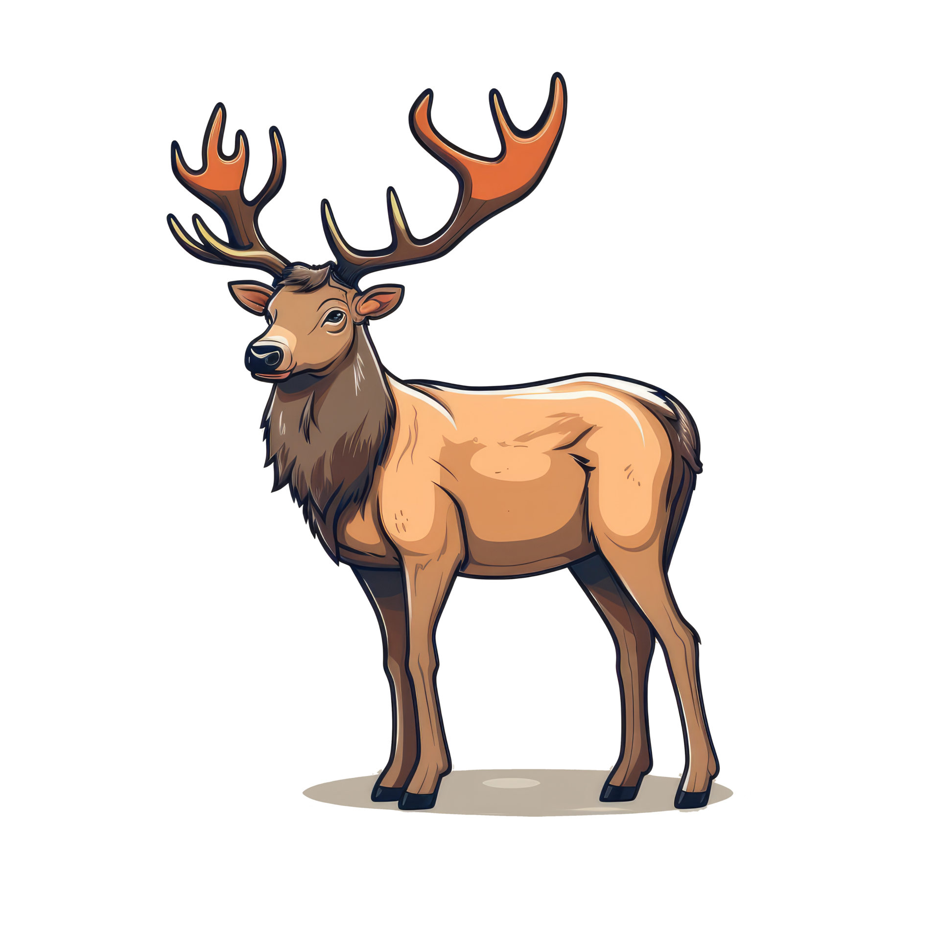 isoliert Hirsch Karikatur Illustration 45794082 PNG