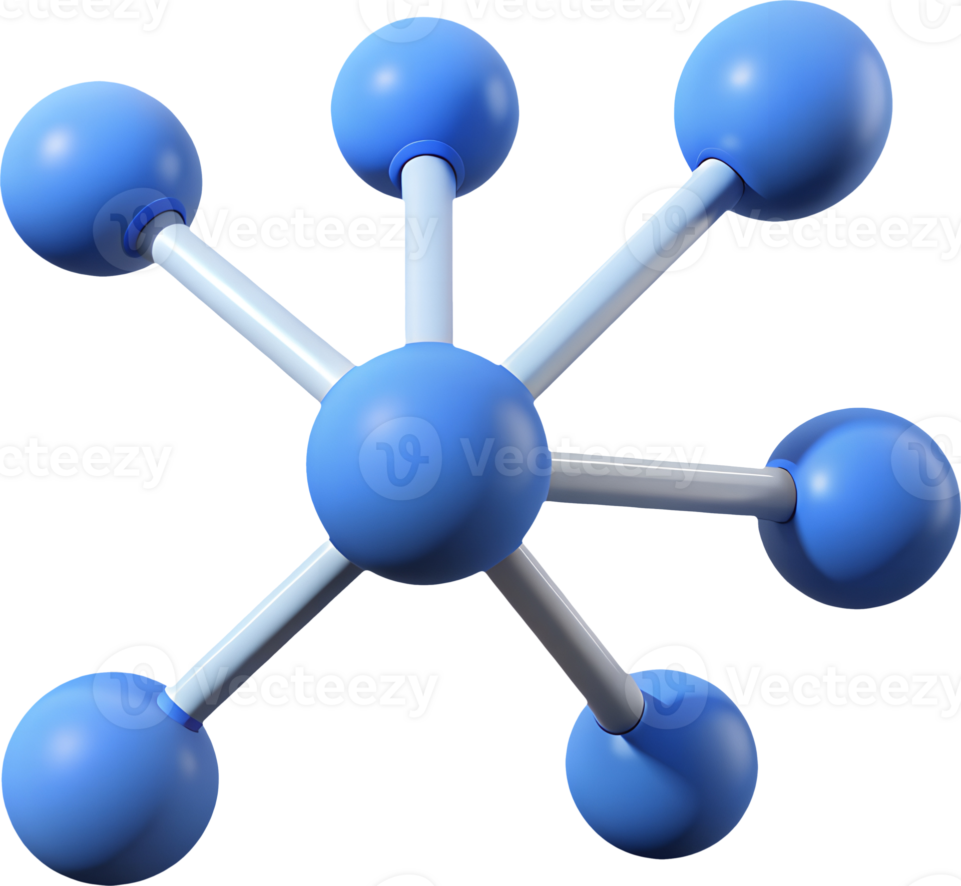 Minimal 3D Network Nodes Icon - Interconnected Dots Representing Data ...