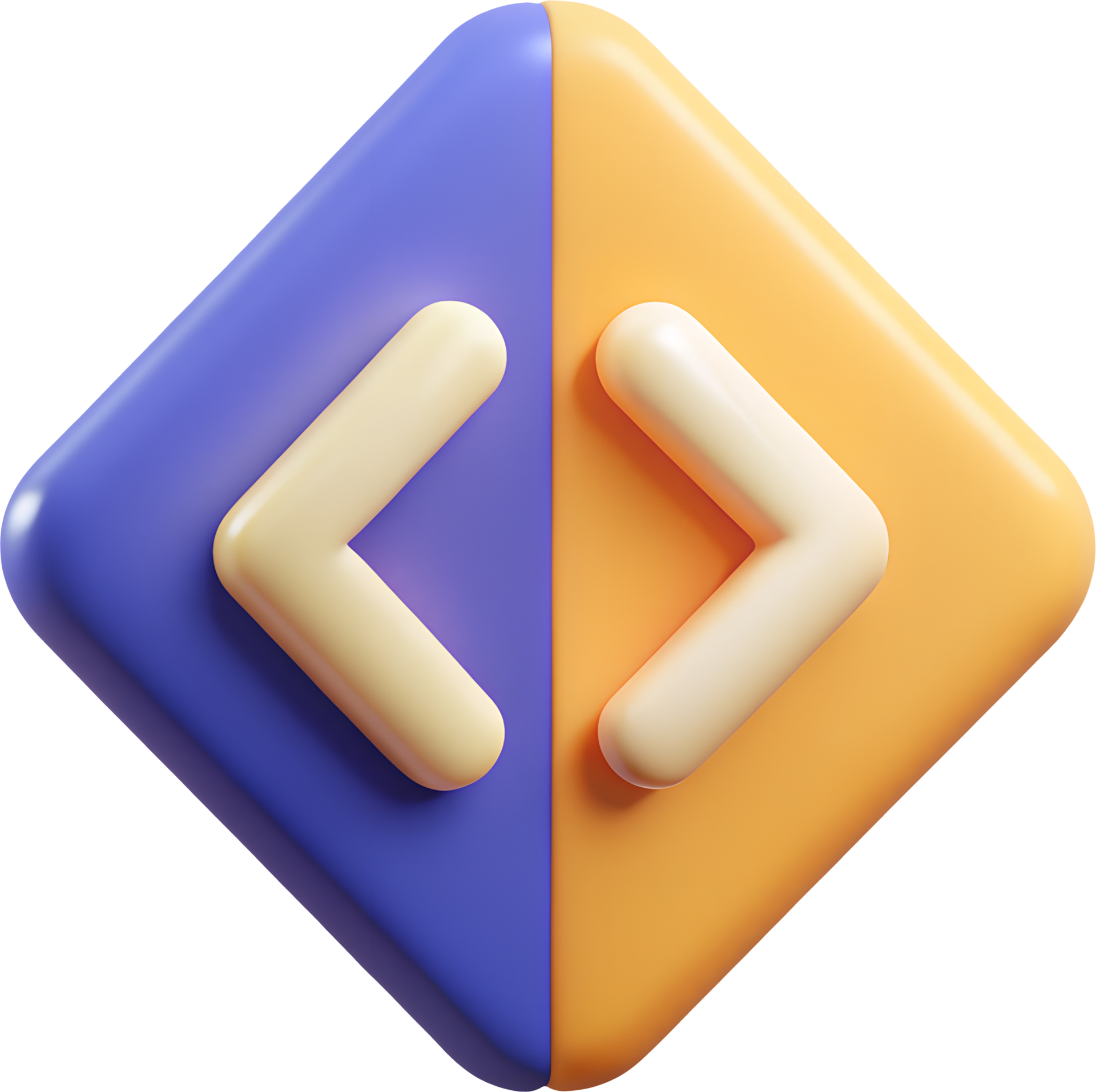 Minimalist 3D Code Bracket Icon, Open and Close Brackets in Simple ...