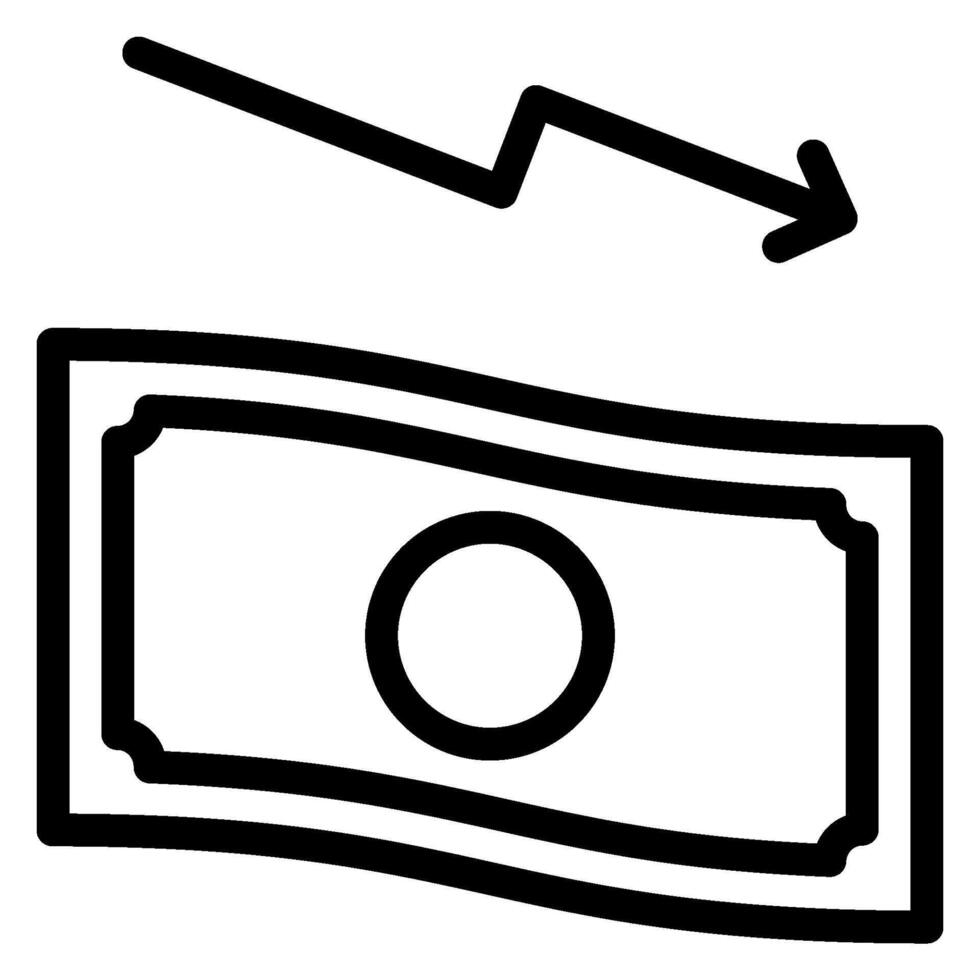 decrease line icon 45798514 Vector Art at Vecteezy