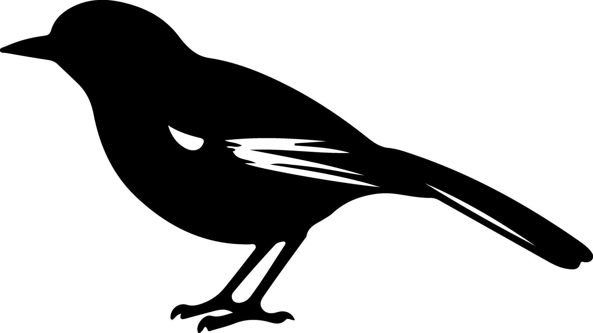 mockingbird icon design silhouette 45799623 Vector Art at Vecteezy