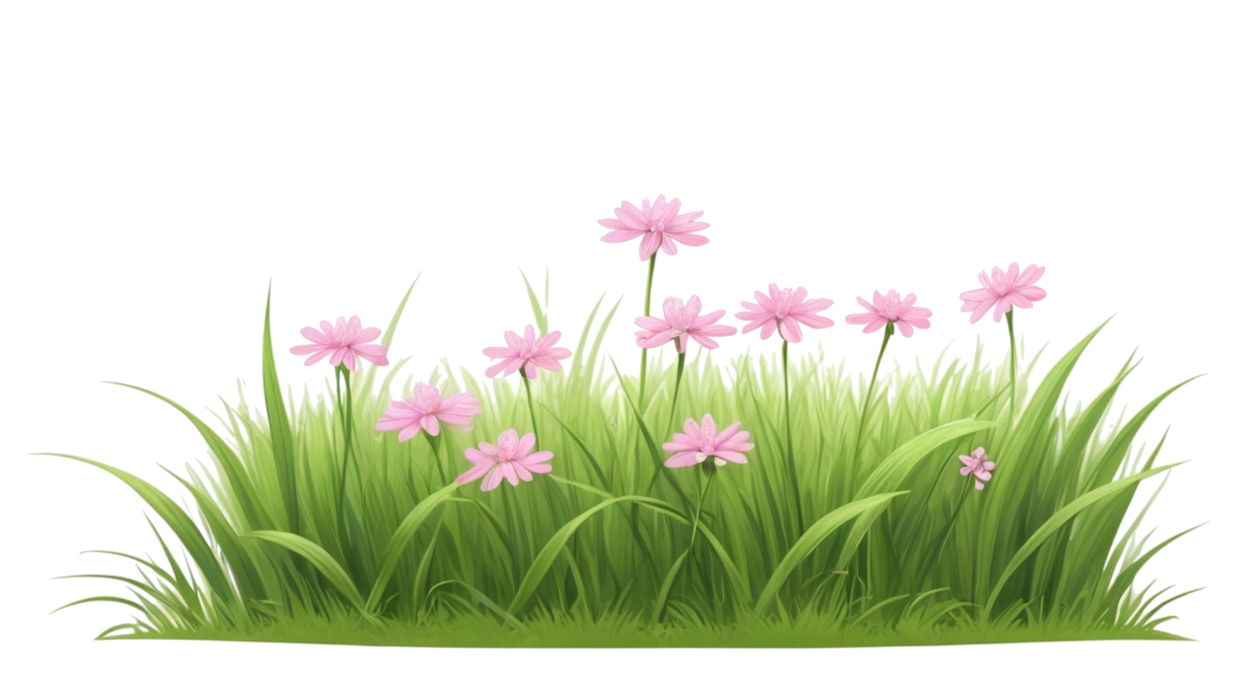 Grass And Flower Summer Grass Clipart 45802435 Png