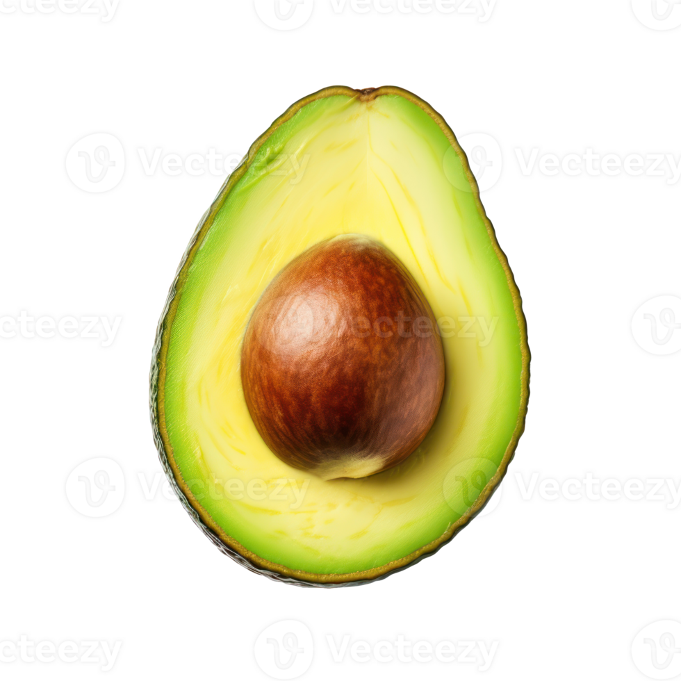 Half Avocado Slice Of Avocado Isolated On Background 45804653 Png
