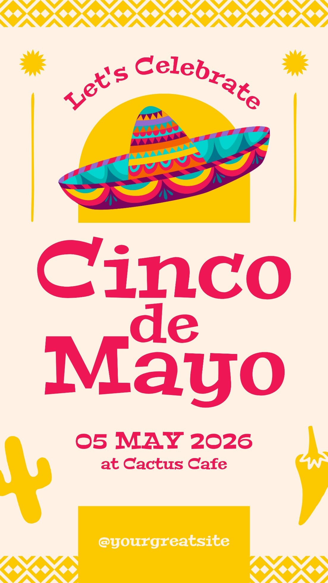 Let's Celebrate Cinco de Mayo Event 45805018 Template