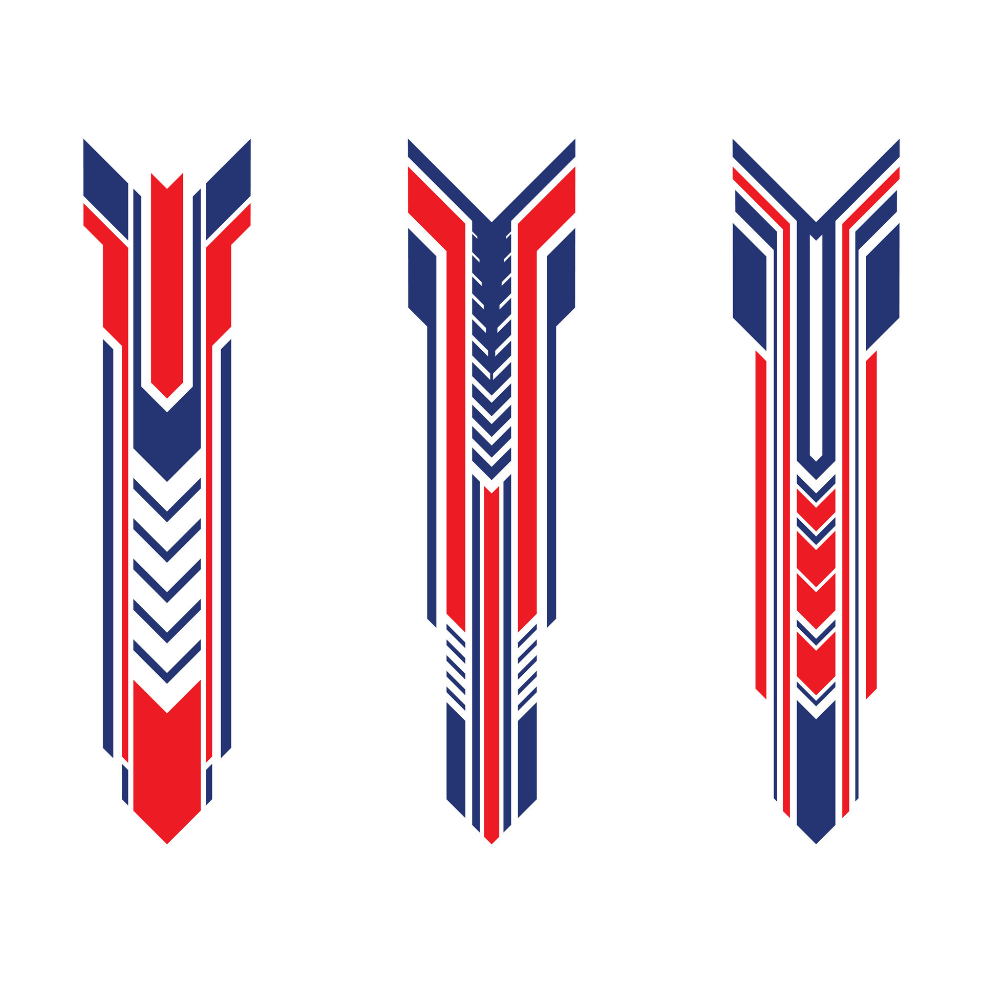 Collection Of Abstract Geometric Car Wrap Racing Decals 45806796 Vector