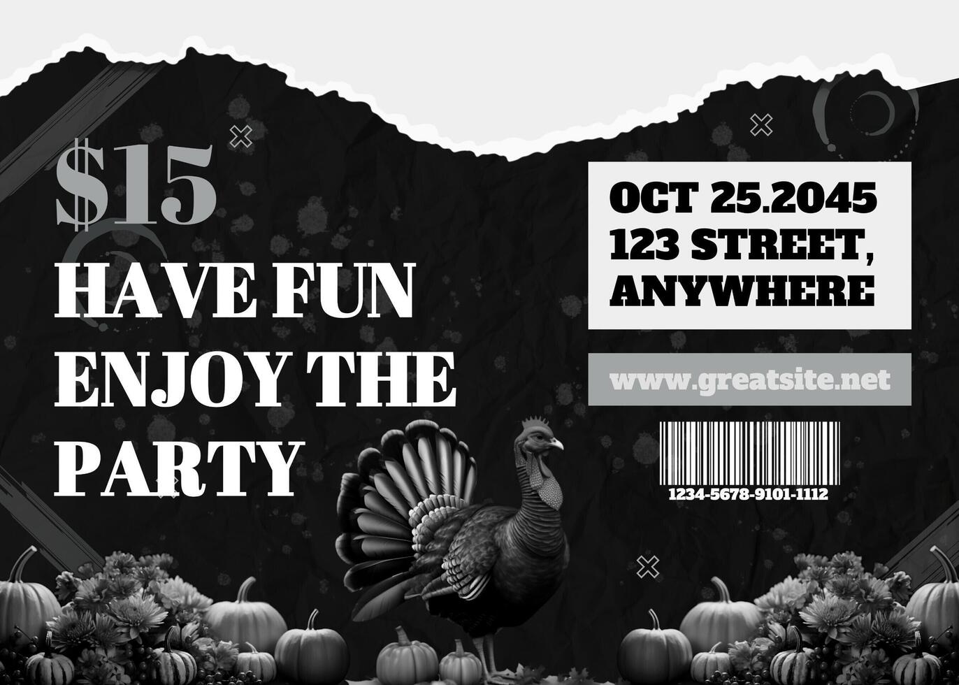 Thanksgiving Gift Voucher Certificate 45807482 Template