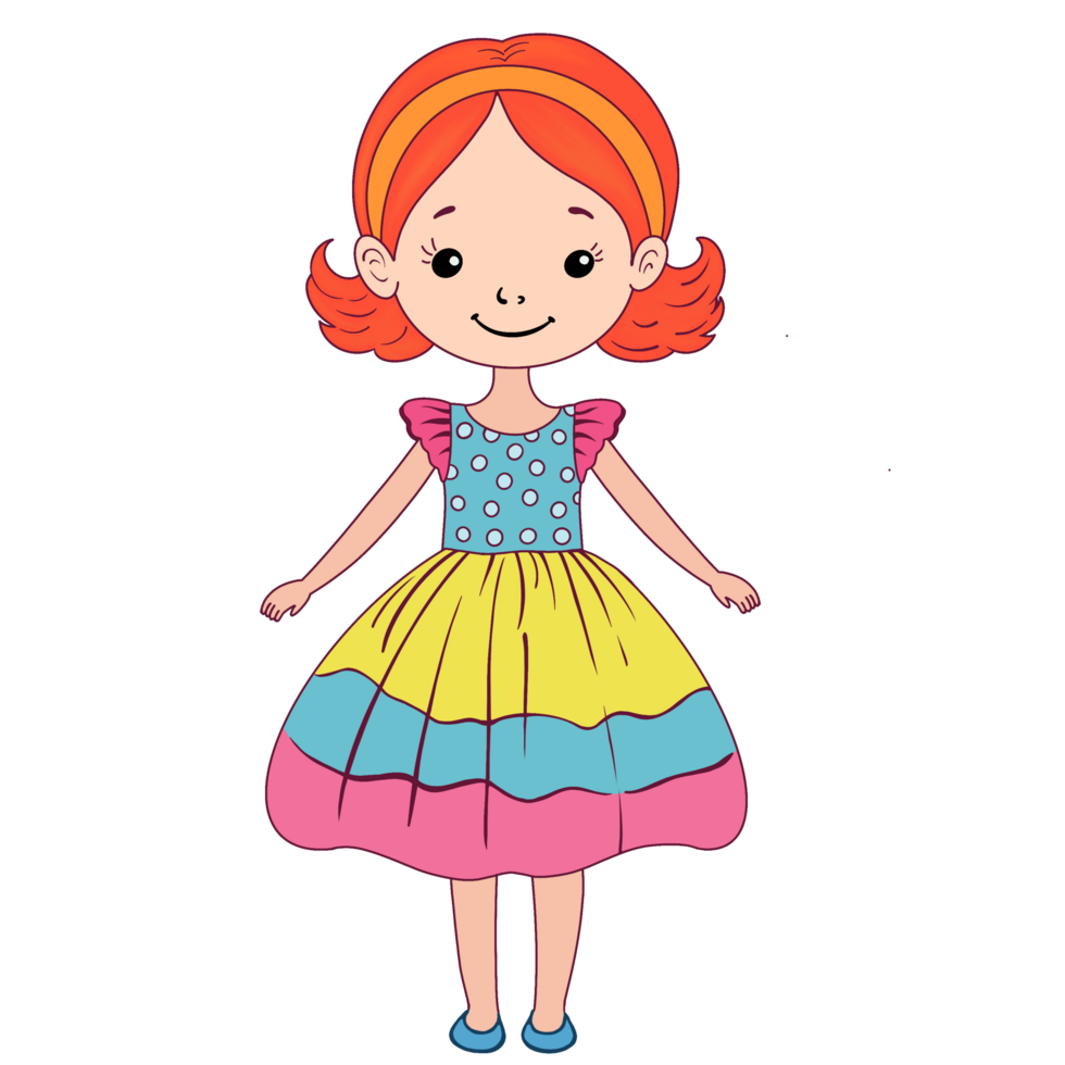 Cute Red Hair Girl 45808352 Png