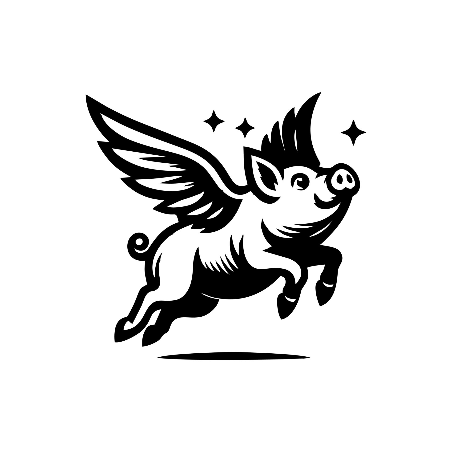 flying pig logo design, hog logo design 45815772 Vector Art at Vecteezy flying pig logo design, hog logo design 45815772 Vector Art at Vecteezy