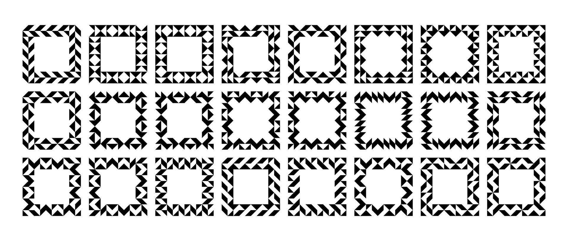 Simple Sharp Line Abstract Shape Square Border Design Set 45825682 Vector Art At Vecteezy